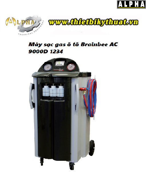 Máy sạc gas lạnh điều hòa ô tô BRAIN BEE AC-9000D 1234